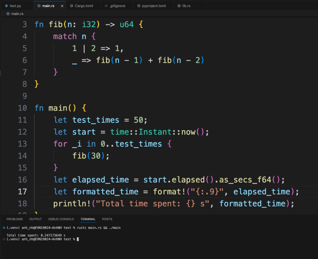 Cài đặt Maturin để kết nối giữa Rust và Python qua một dự án đơn giản – FLINTERS Developer's Blog